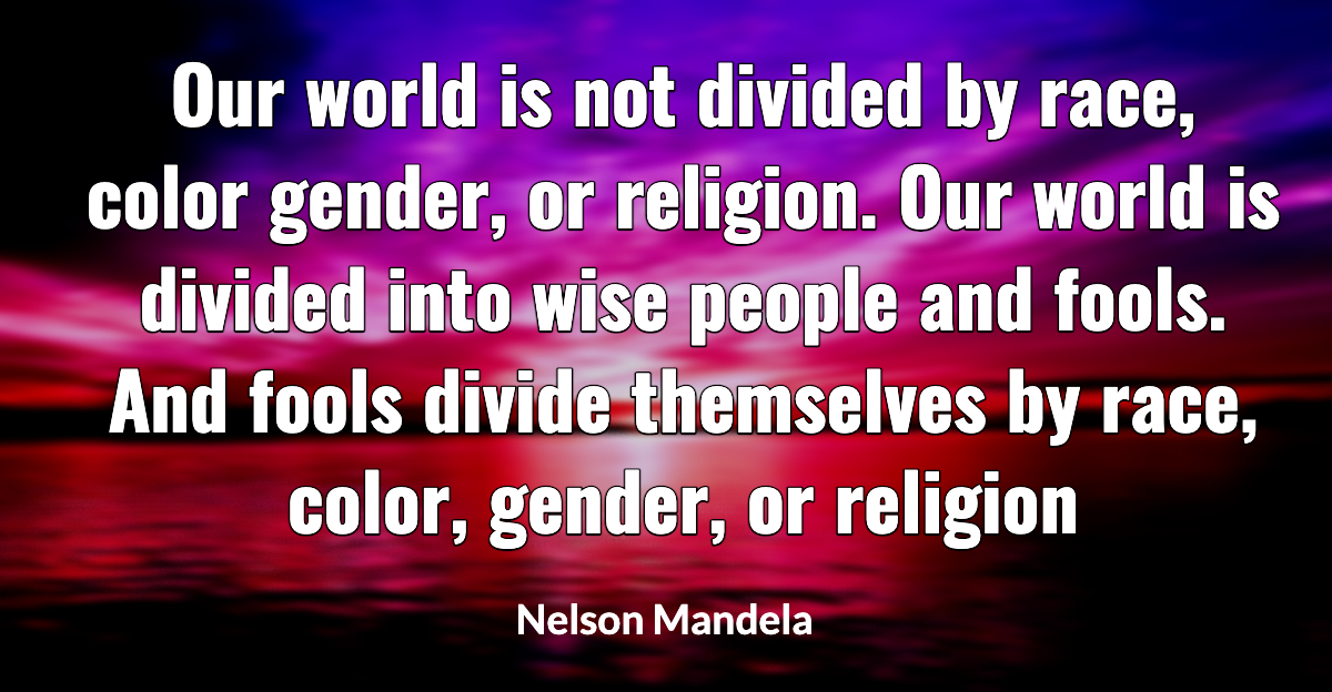It’s Time to Focus on the Things That Unite Us.