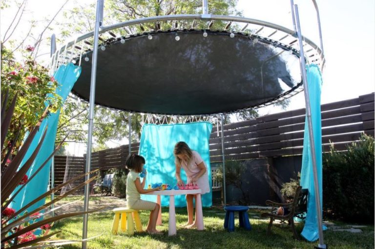 These Old Trampolines Have Been Transformed into Outdoor Dens and I ...