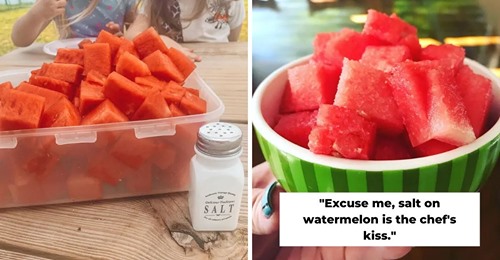 People Online Say Watermelon Tastes Better With Salt On It : Tiffy Taffy