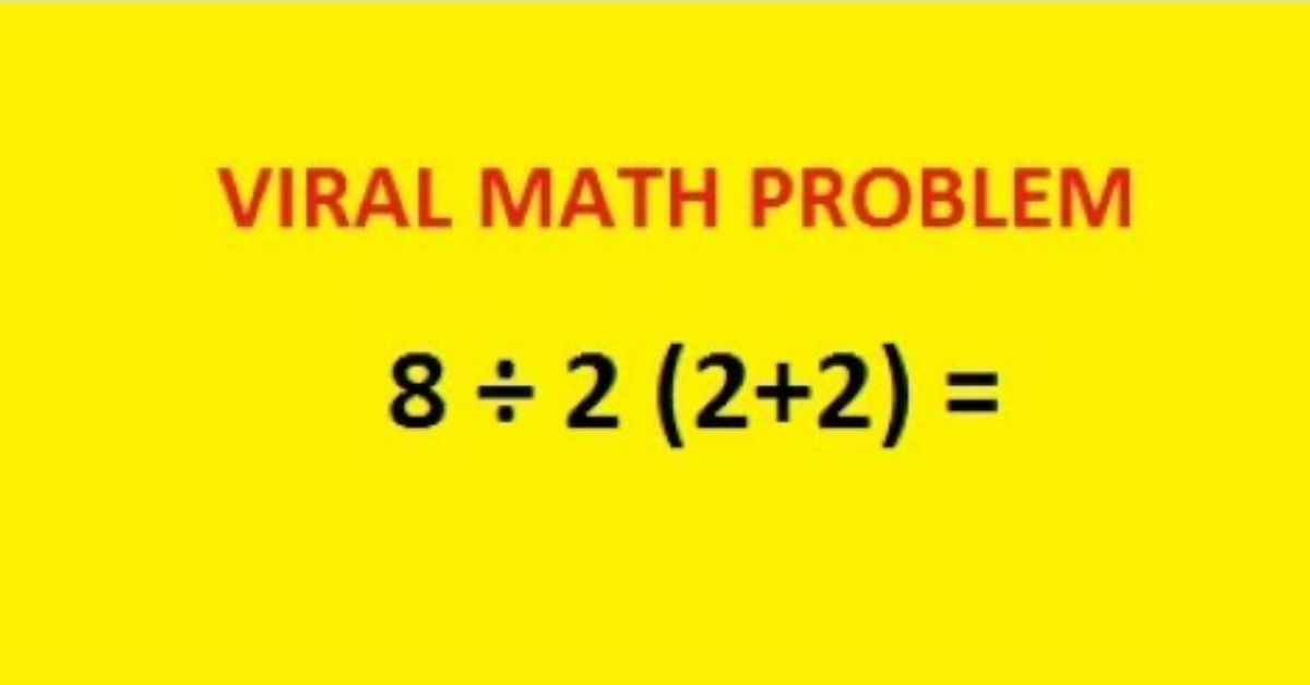 Kids math problem that adults always get wrong