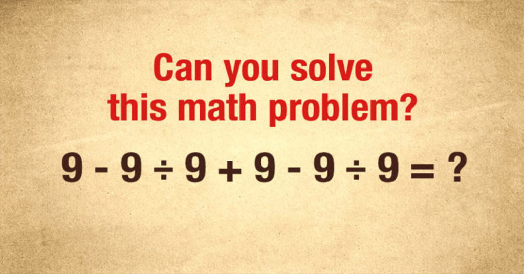 Hardest Math Problem To Solve Most Can t Solve This Problem Tiffy Taffy