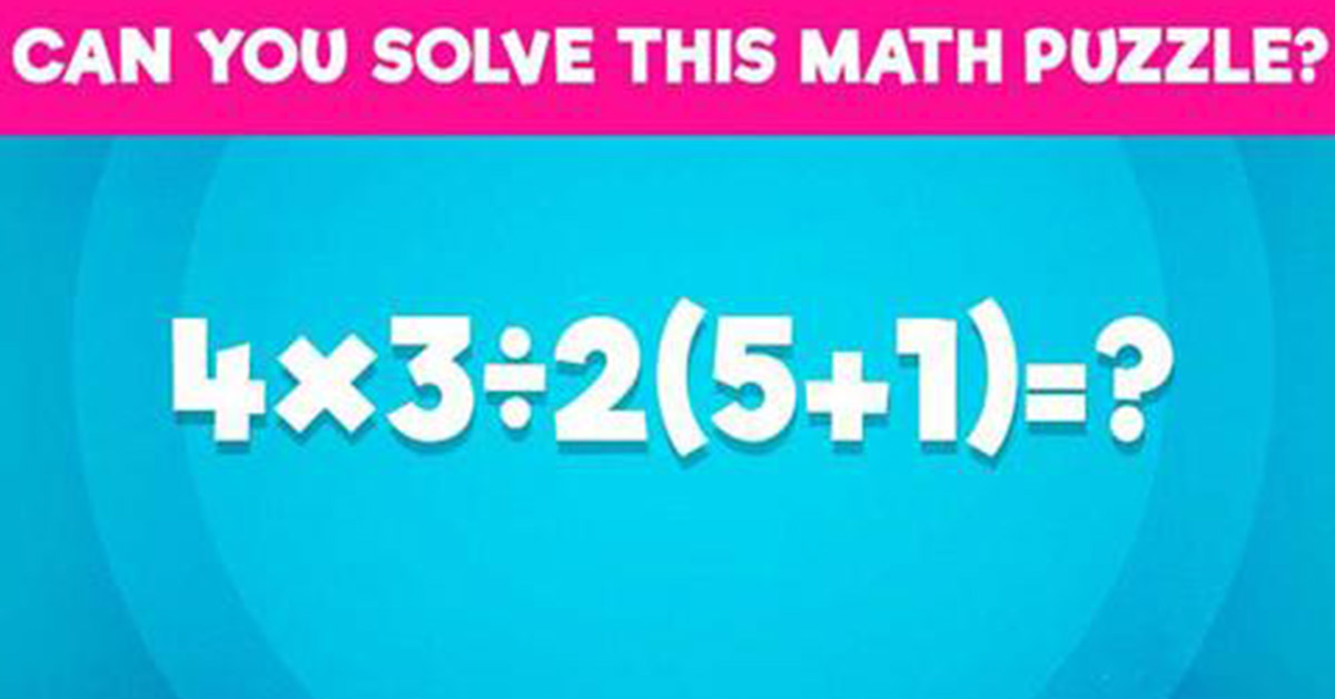 Can You Figure Out The Answer To This Tricky Math Sum? - Tiffy Taffy
