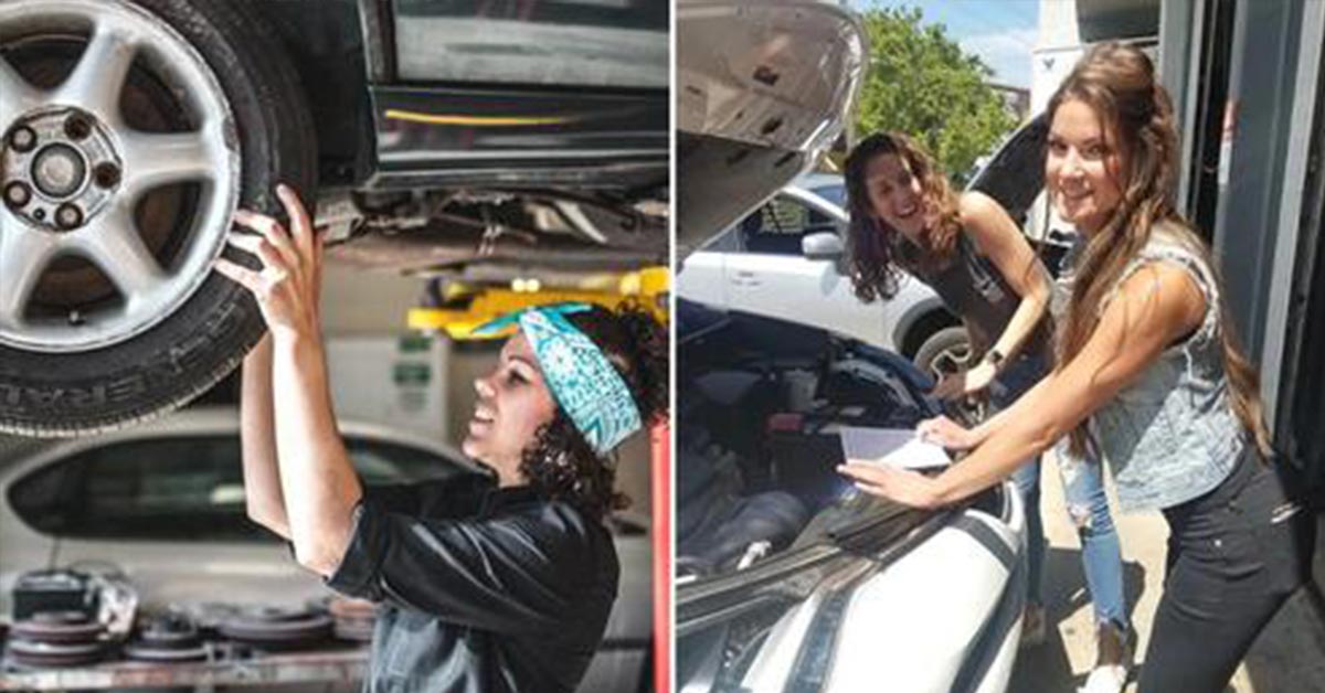 All-Female Auto Shop Is Empowering Women To Learn About Fixing Cars