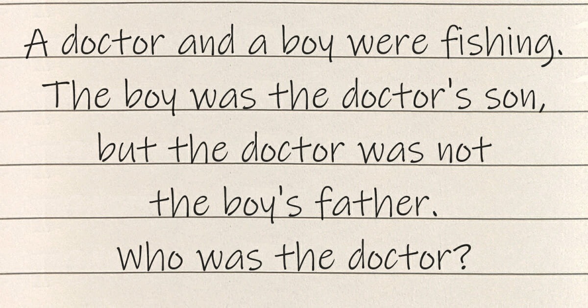 Tricky Riddle – Who's the doctor?
