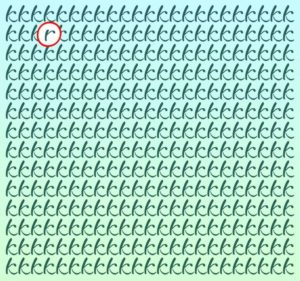 Test: Find the Different Letter in Less Than 5 Seconds