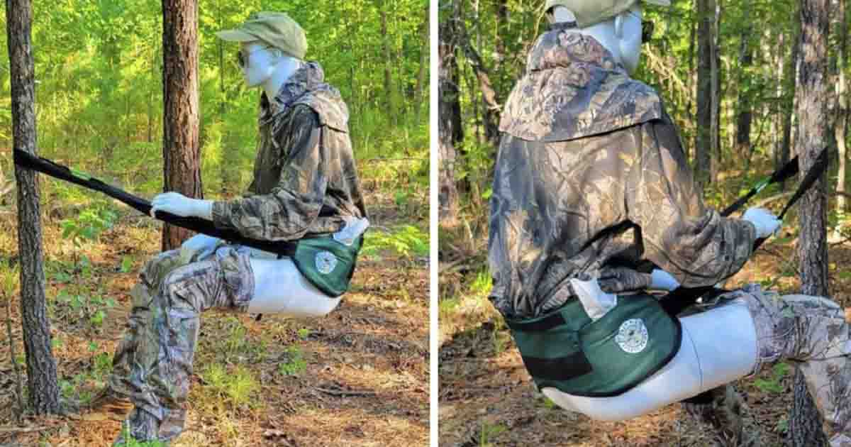 You can get a "Crap Strap" to help you go to the Bathroom in the Woods ...