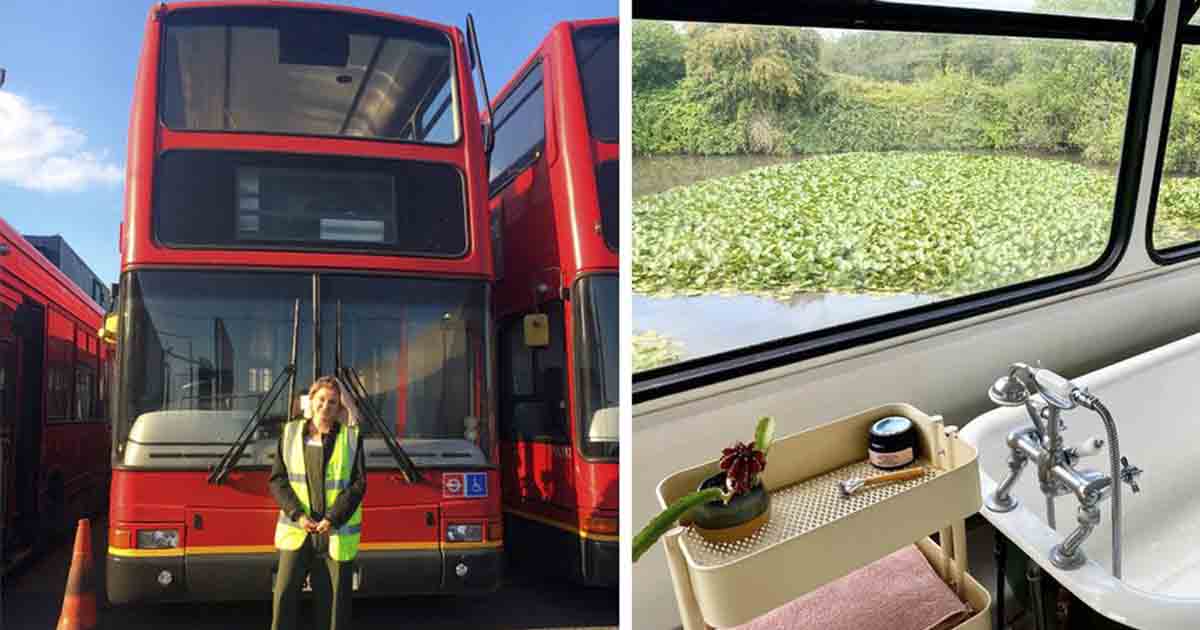 A couple turned a 544-square-foot bus into their dream home