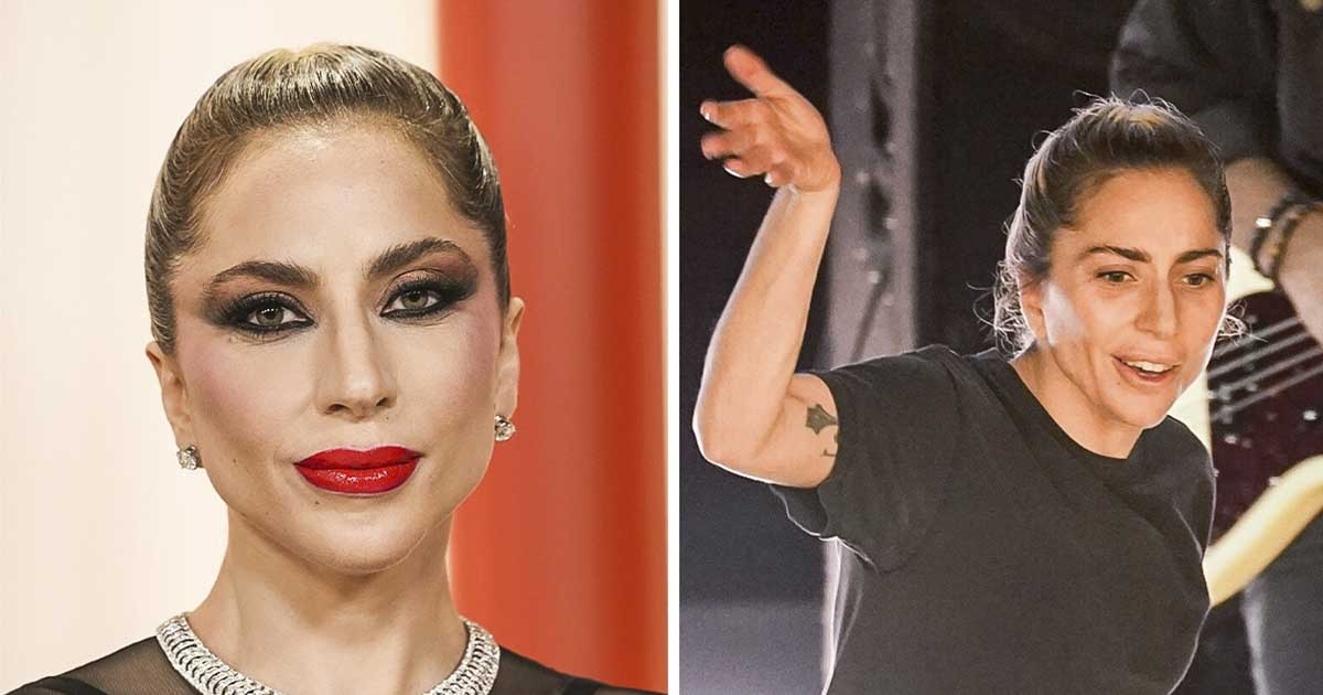 Redefining Natural Beauty: Makeup-Free Lady Gaga Wears Jeans and ...