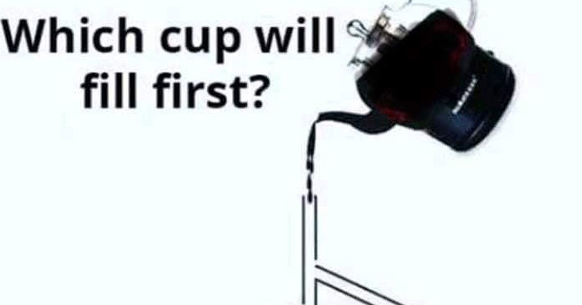 Challenging Question: Do You Know Which Cup Will Fill First?